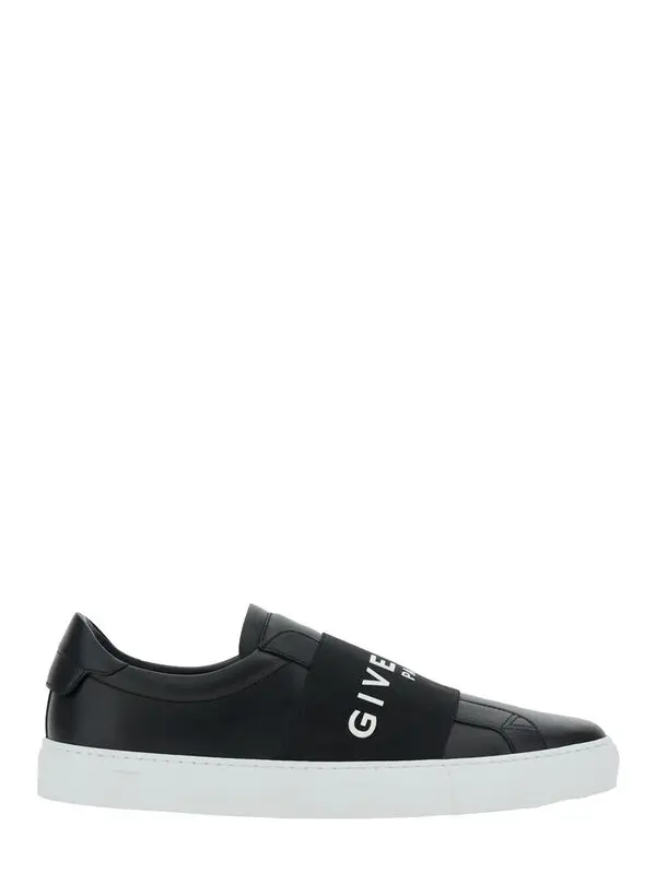 Givenchy City Court Leather Sneakers - Black