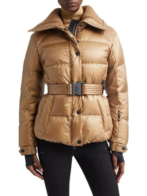 Moncler Bataillouse Down Ski Jacket - Dull Brown