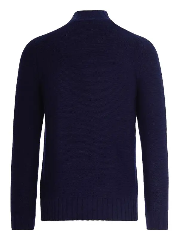 Alpha Studio Wool-cashmere Sweater - Blu Notte