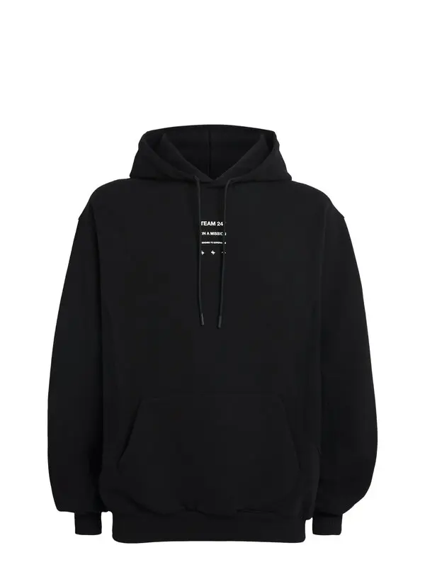 REPRESENT 247 Oversized Uprising Hoodie - Black