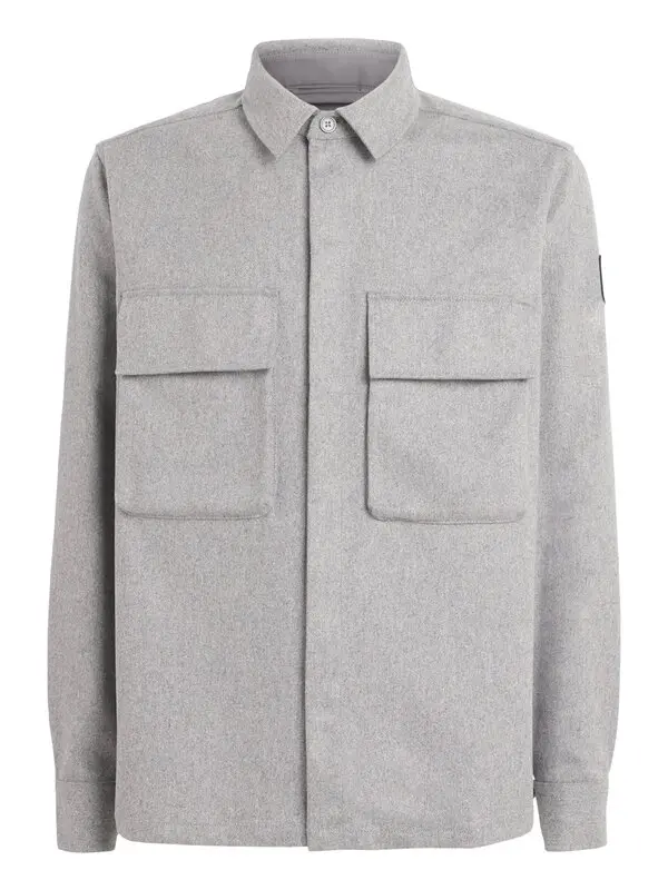Belstaff Wool-blend Pointer Shirt - Grey