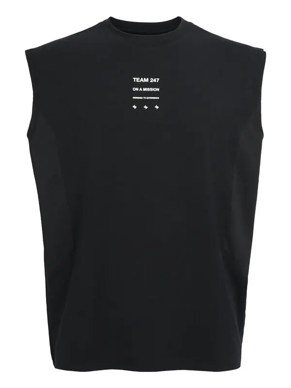 REPRESENT 247 Uprising Oversized Tank Top - Black