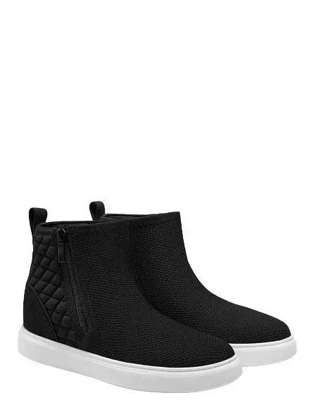 Vivaia Round-toe Wedge Sneakers - Black