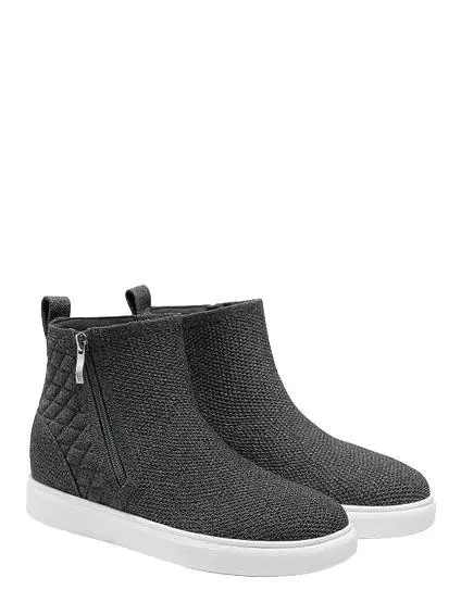 Vivaia Round-toe Wedge Sneakers - Rich Grey