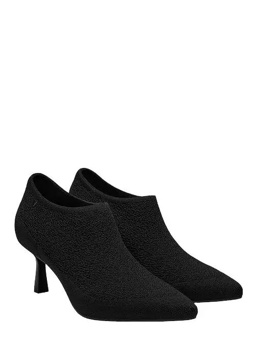 Vivaia Pointed-toe Mid-heel Boots With Detachable Knit Leg Warmers - Black