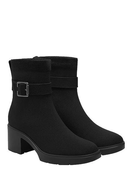 Vivaia Gisella Square-toe Water-repellent Heeled Boots - Black