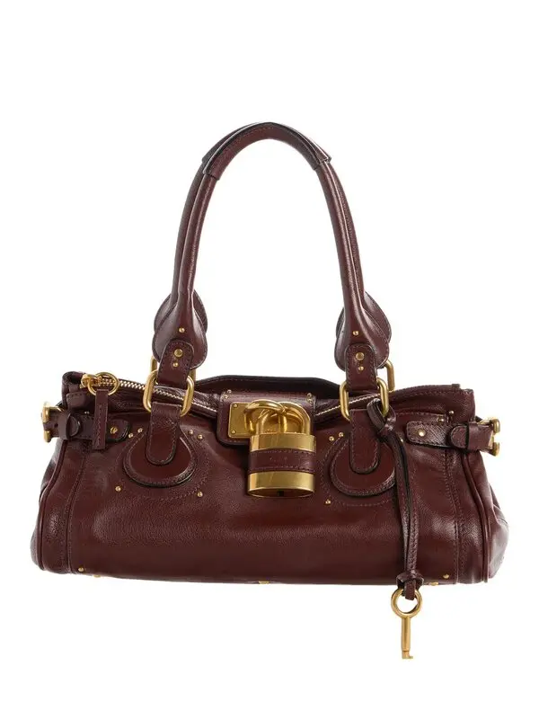 Chloé Small Paddington Leather Satchel - Crafty Brown
