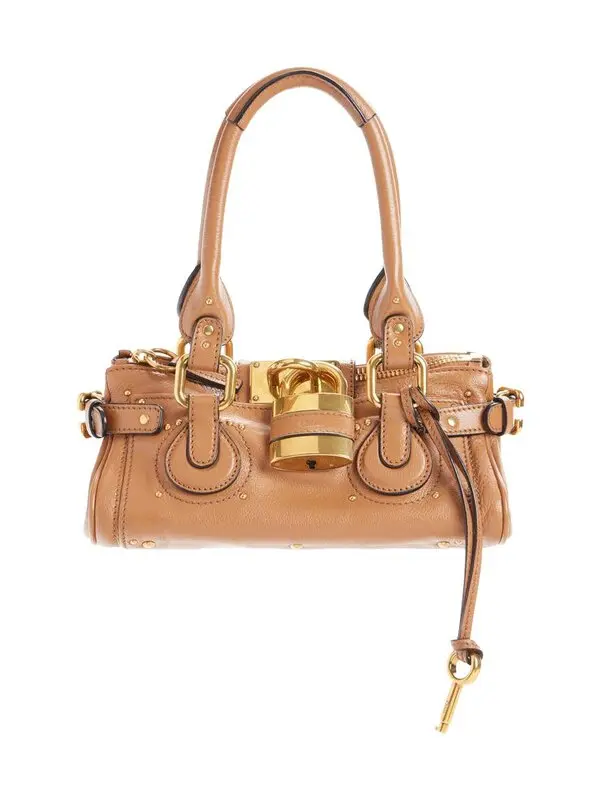 Chloé Small Paddington Leather Satchel - Mustang Brown