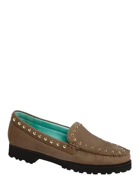 Robert Zur Diane Studded Loafer - Taupe