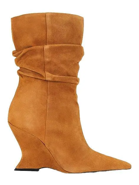 Schutz Siena Slouch Boots - Wood