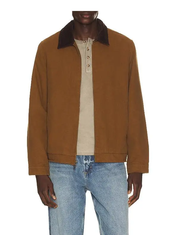 RHYTHM James Jacket In Brown - Coffee