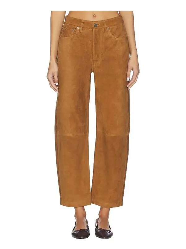 Citizens Of Humanity Suede Miro Relaxed Pant - Toasted Carmel