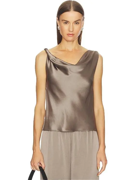 LESET Barb Shell Top - Taupe