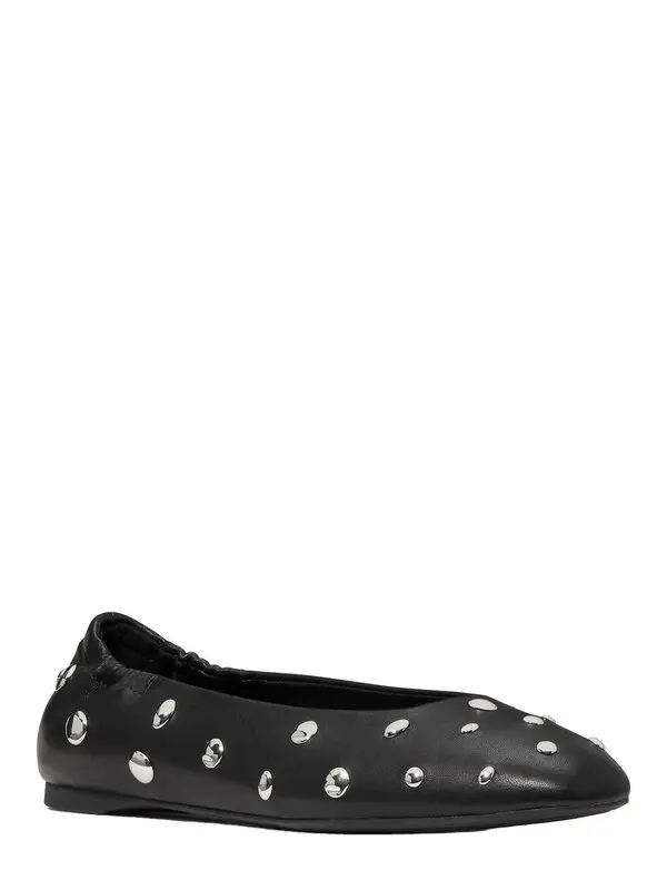 Kate Spade New York Halo Studded Leather Ballet Flat - Black