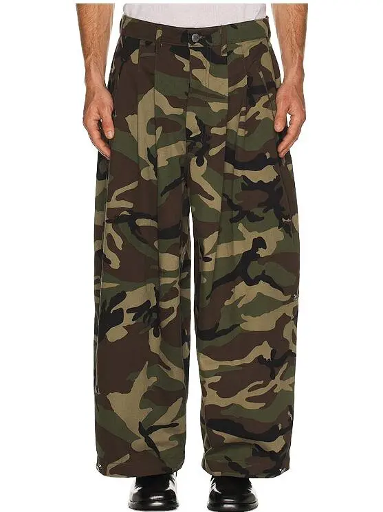 ART COMMUNITY Triptych Japanese Wide Leg Pant - Camo