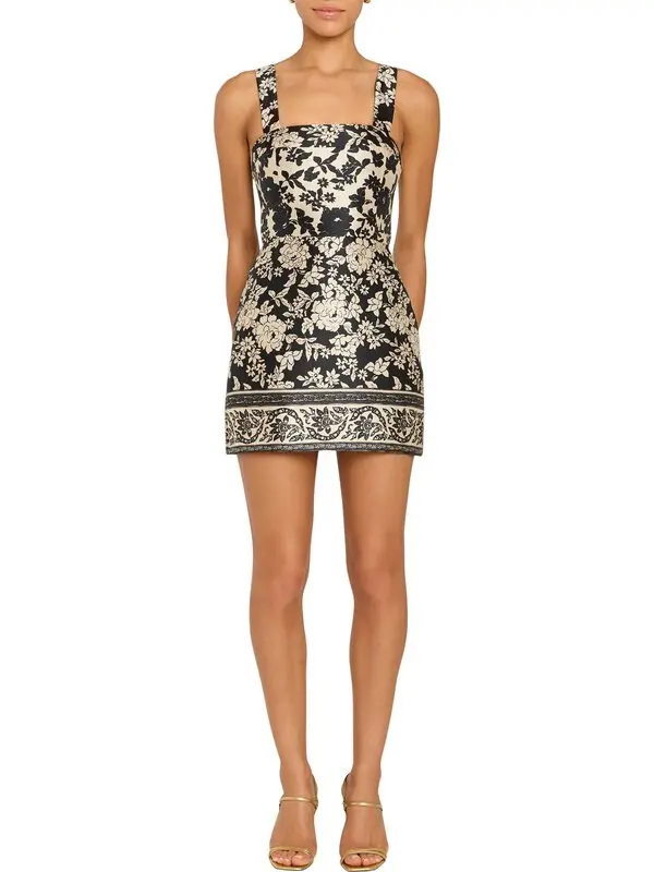 Amanda Uprichard Brianne Brocade Mini Dress - Babylon Print