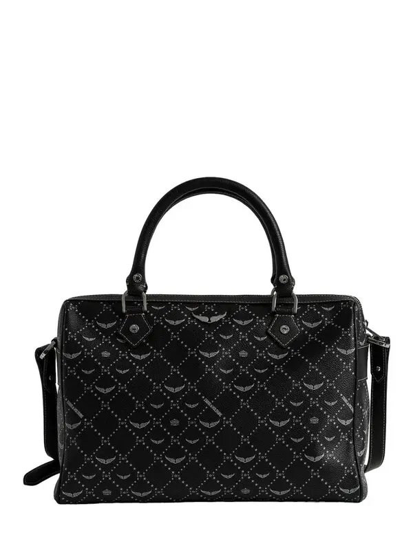 Zadig&Voltaire Monogram Coated-canvas Bag - Black