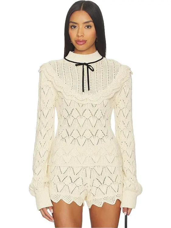 For Love & Lemons Lelia Top - Cream