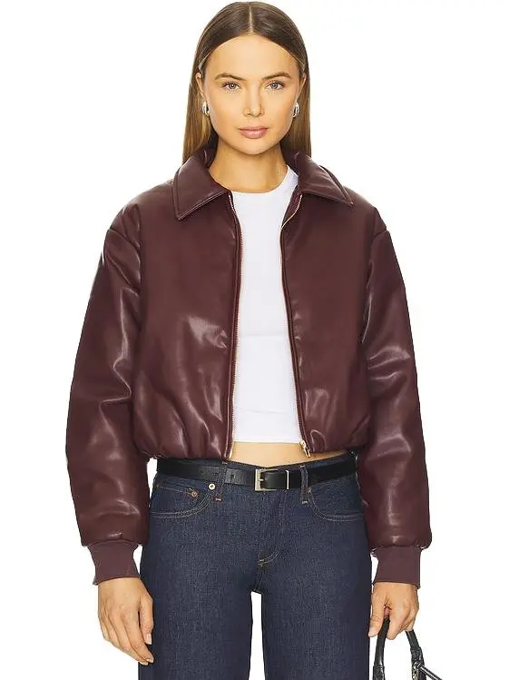 SNDYS Thorne Bomber Jacket - Plum