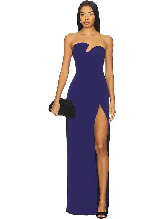 Amanda Uprichard Strapless Puzzle Gown - Galactic