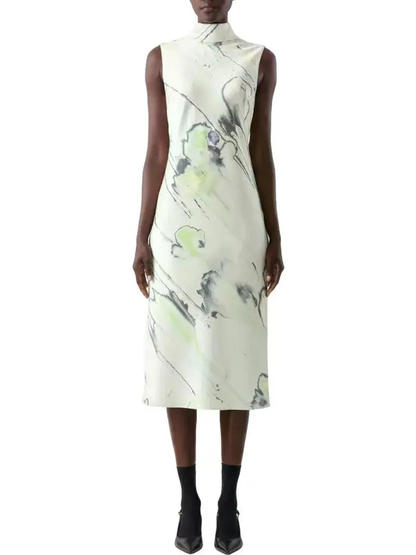 JASON WU Floral-print Midi Dress - White