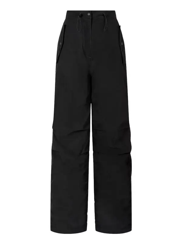 STUDIO TOMBOY Contrast Parachute Trousers - Black