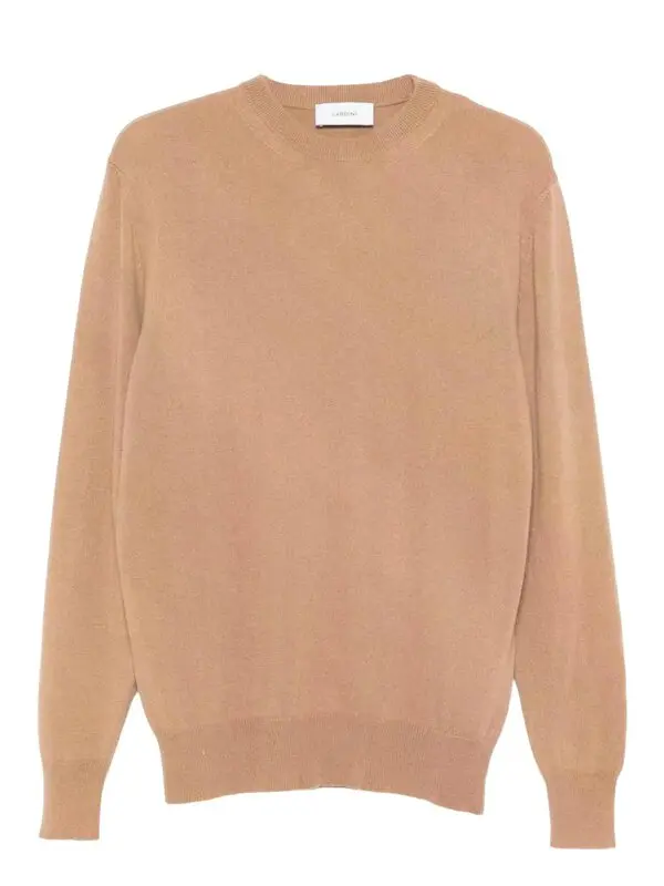 LARDINI Crew-neck Sweater - Neutrals