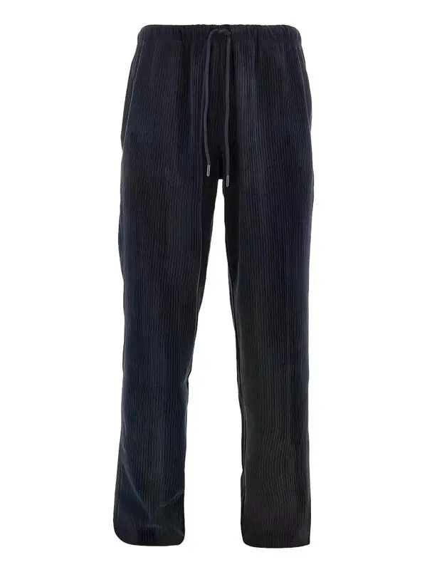 Emporio Armani Corduroy Track Pants - Blue