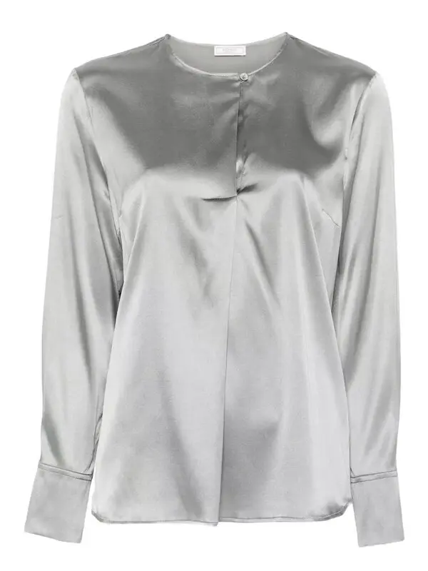Peserico Long-sleeve Blouse - Grey