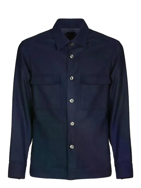 XACUS Flap-pocket Shirt - Blue