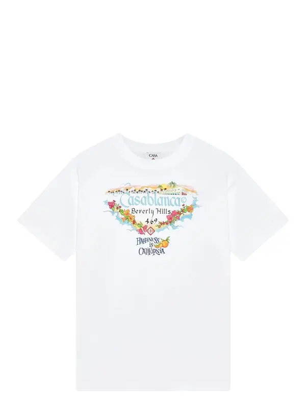 Casablanca Los Angeles Store Short Sleeve T-shirt - Multicolor