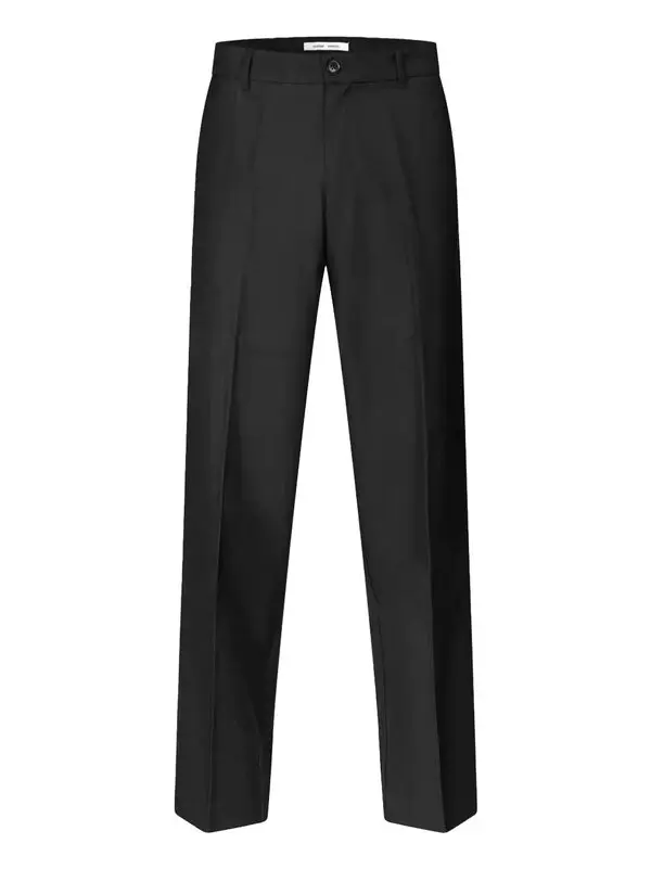 Samsøe Samsøe Straight-leg Wool Trousers - Black
