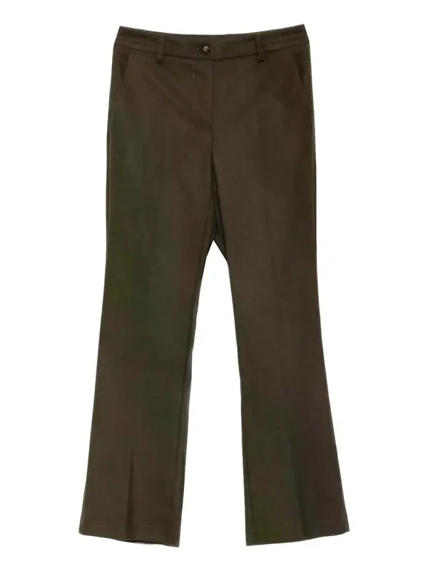 REWIND Button Detail Trousers - Green