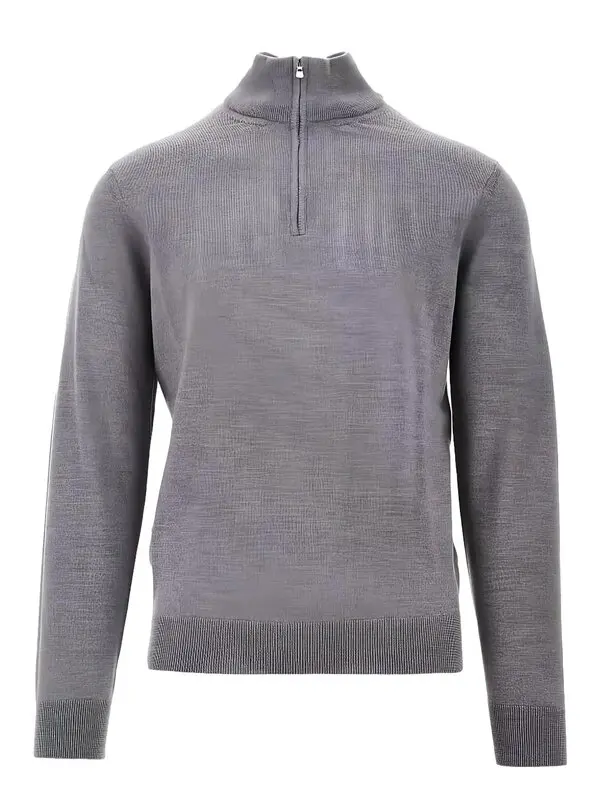 THE M Zip Sweater - Grey