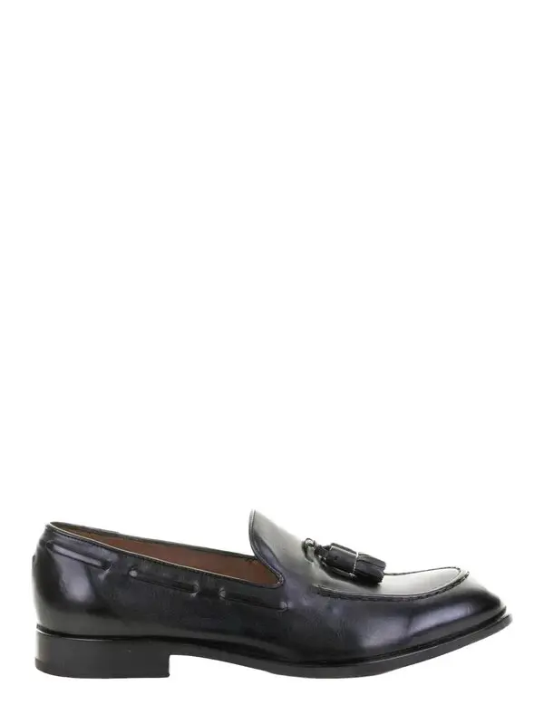 Fratelli Rossetti Tassel-motif Leather Loafers - Black