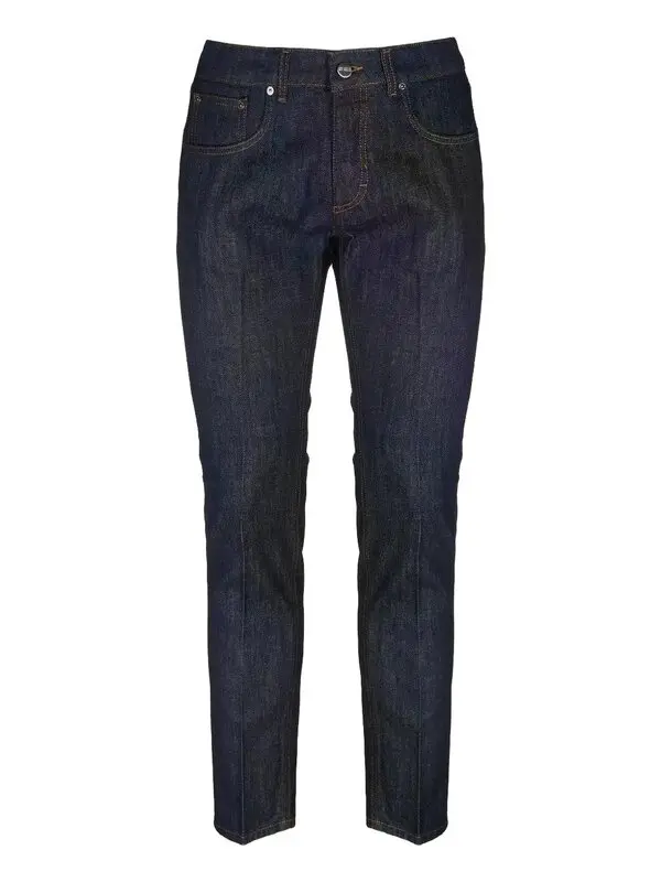 BE ABLE Buttoned Straight-leg Jeans - Blue