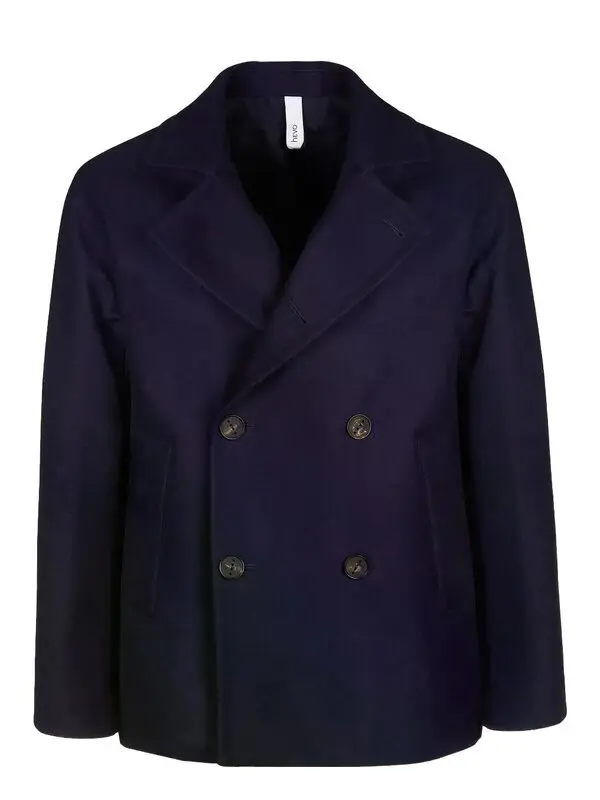 HEVO Double-breasted Coat - Blue