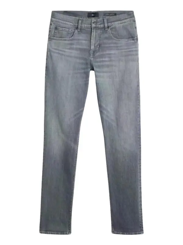 7 For All Mankind Five-pocket Cotton Jeans - Grey