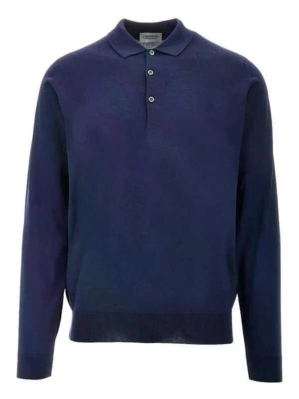 John Smedley Belper Polo Shirt - Blue