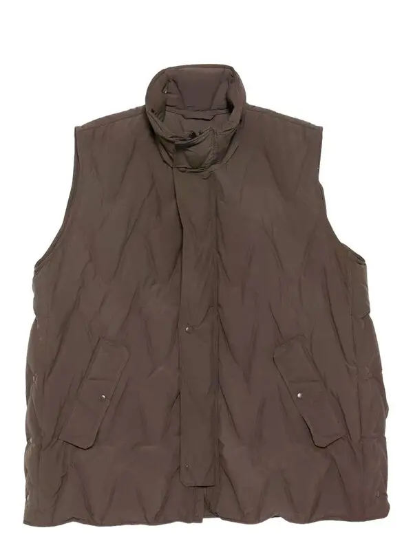 JNBY Sleeveless Stand-collar Vest - Brown