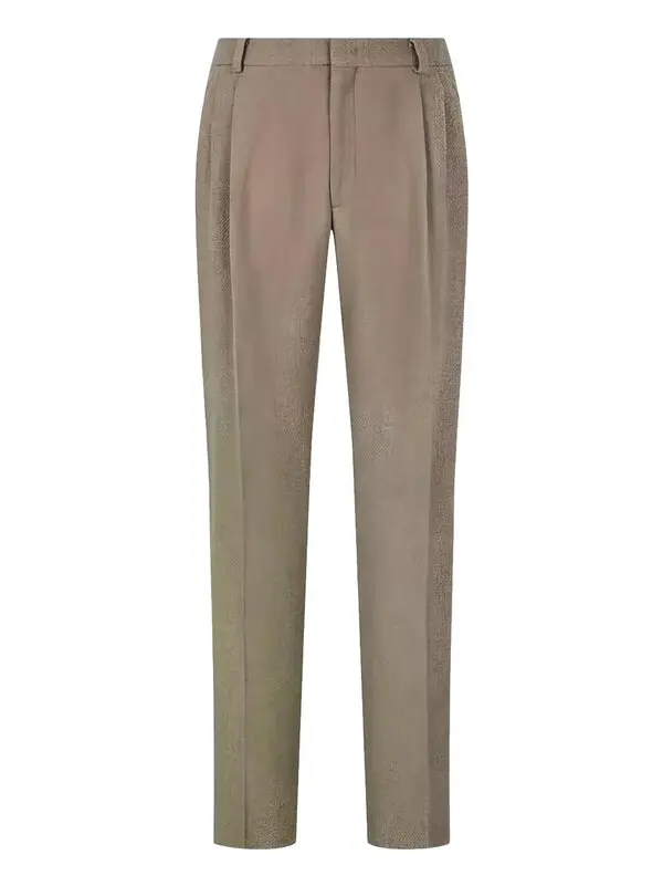MAN ON THE BOON. Wool Suit Trousers - Brown