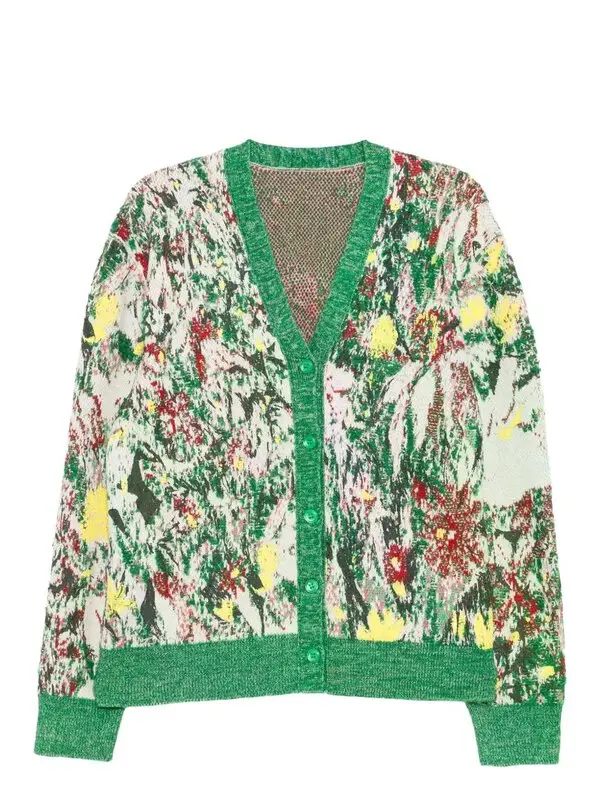 JNBY Painted-effect Cardigan - Green