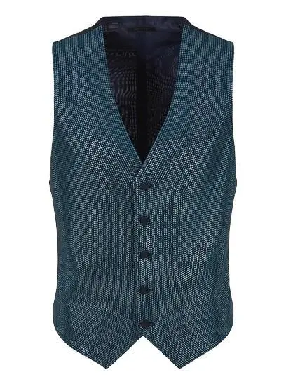 Giorgio Armani Single-breasted Wool-crêpe Waistcoat With Rhinestone Embroidery - Natural