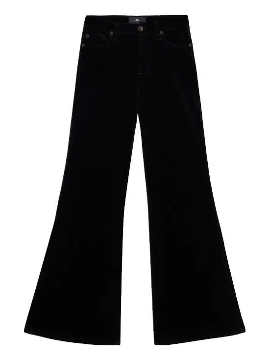 7 For All Mankind Velvet Retro Flare - Black