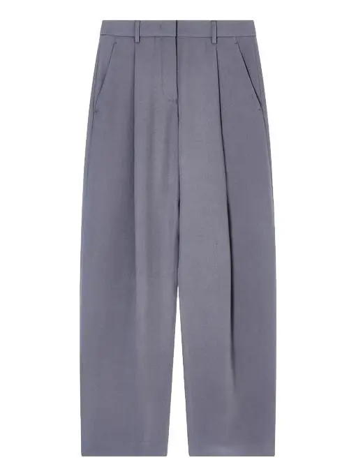 Giorgio Armani Single-pleat Washed Silk Crêpe Trousers - Black / White / Pink / Gray