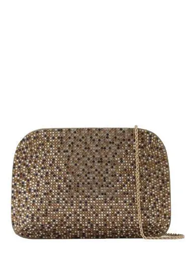 Giorgio Armani La Prima Rhinestone Clutch Bag - Gold