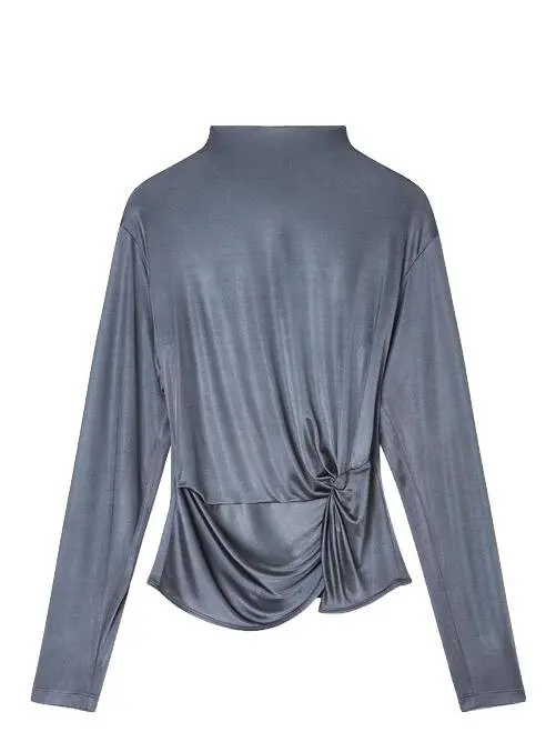 Giorgio Armani Viscose Jersey Long-sleeved Jumper - Black / White / Pink / Gray
