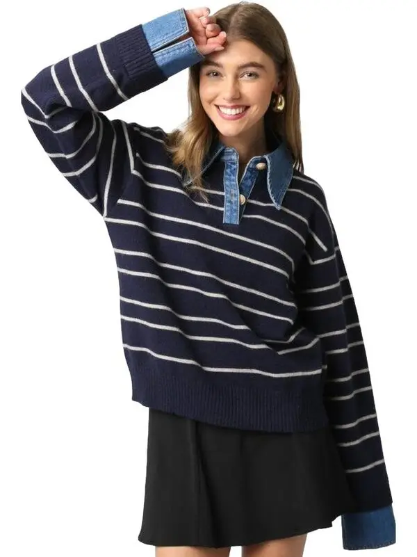 JUPE NYC Sofia D Top - Stripe