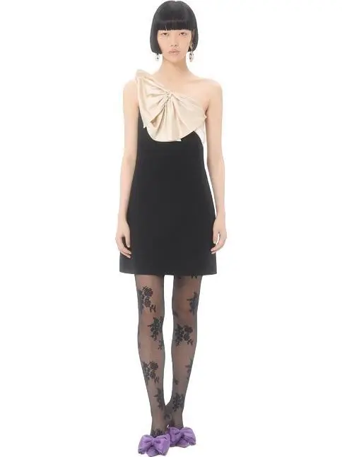 Valentino Garavani Crepe Couture Short Dress - Black