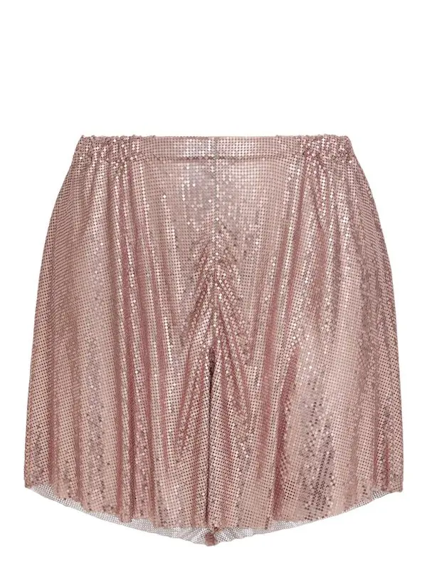 Rabanne Chainmail Mini Skirt - Rose Gold